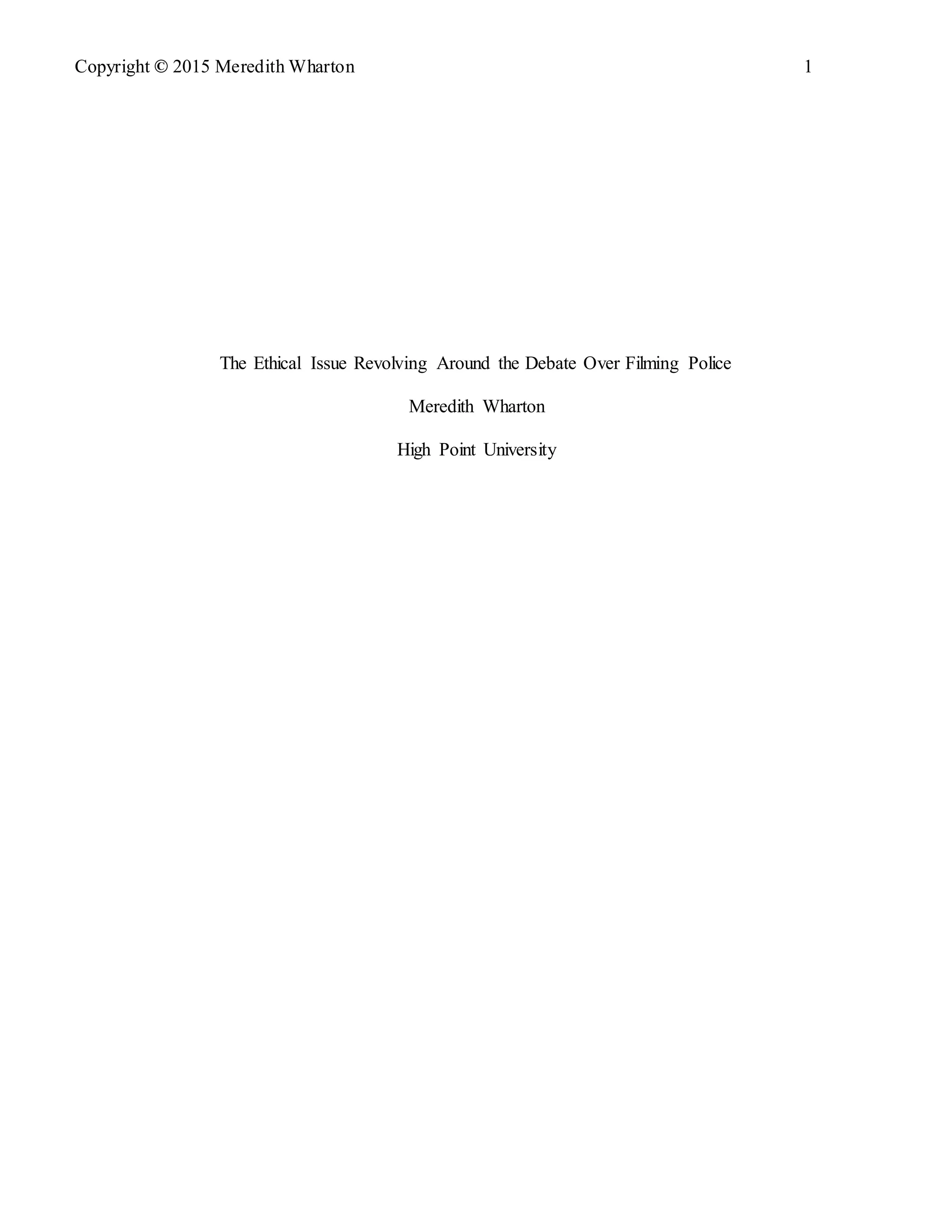 FilmingThePolice | PDF