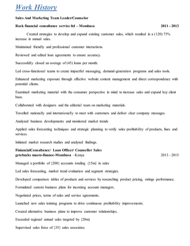 CLINTON JUMA THUVA-cv | PDF