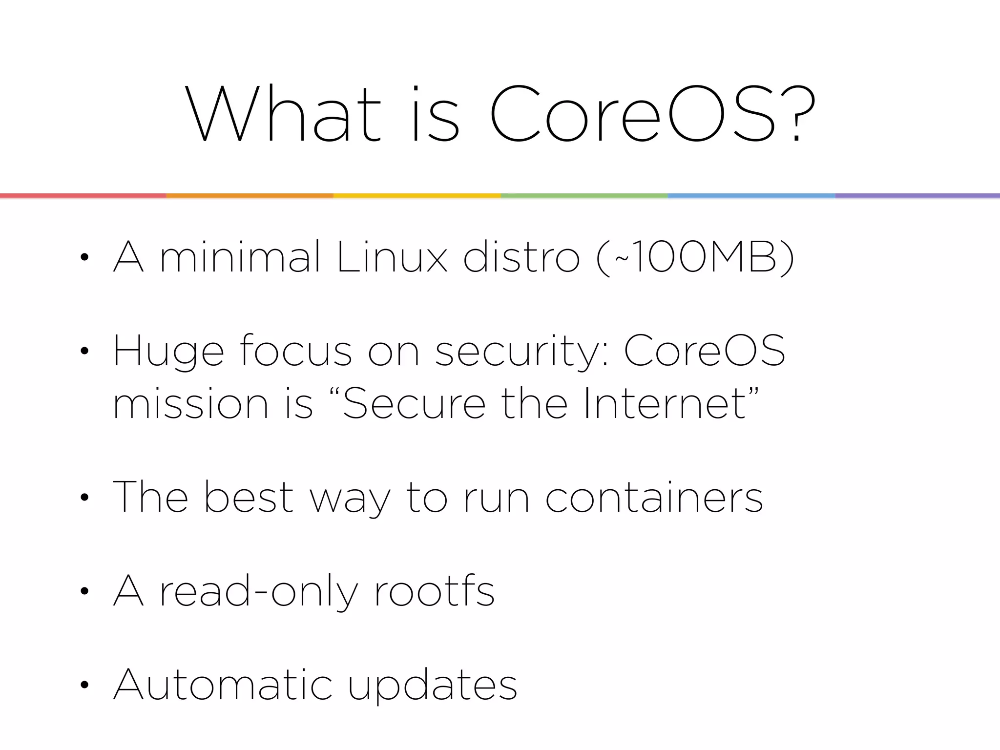 CoreOS introduction - Johann Romefort | PPT