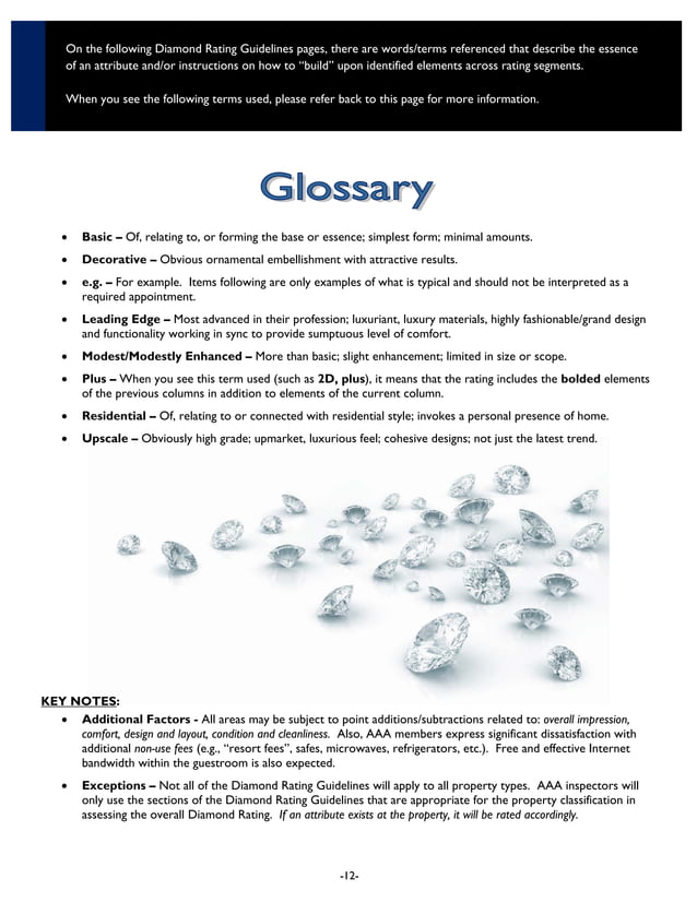 AAA_Diamond_Rating_Guidelines_2012 | PDF