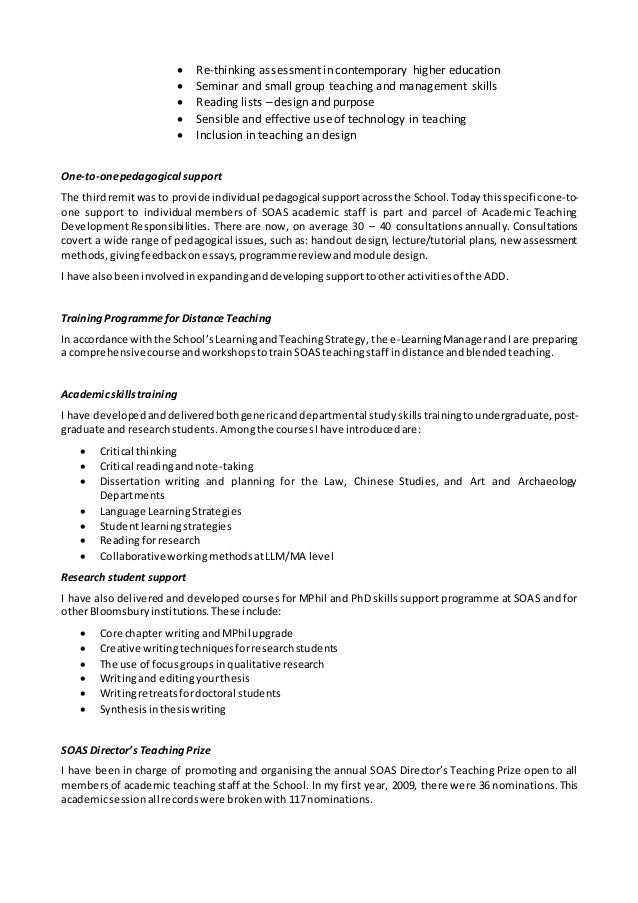 Outline of Professional Experience August-2015 LI short