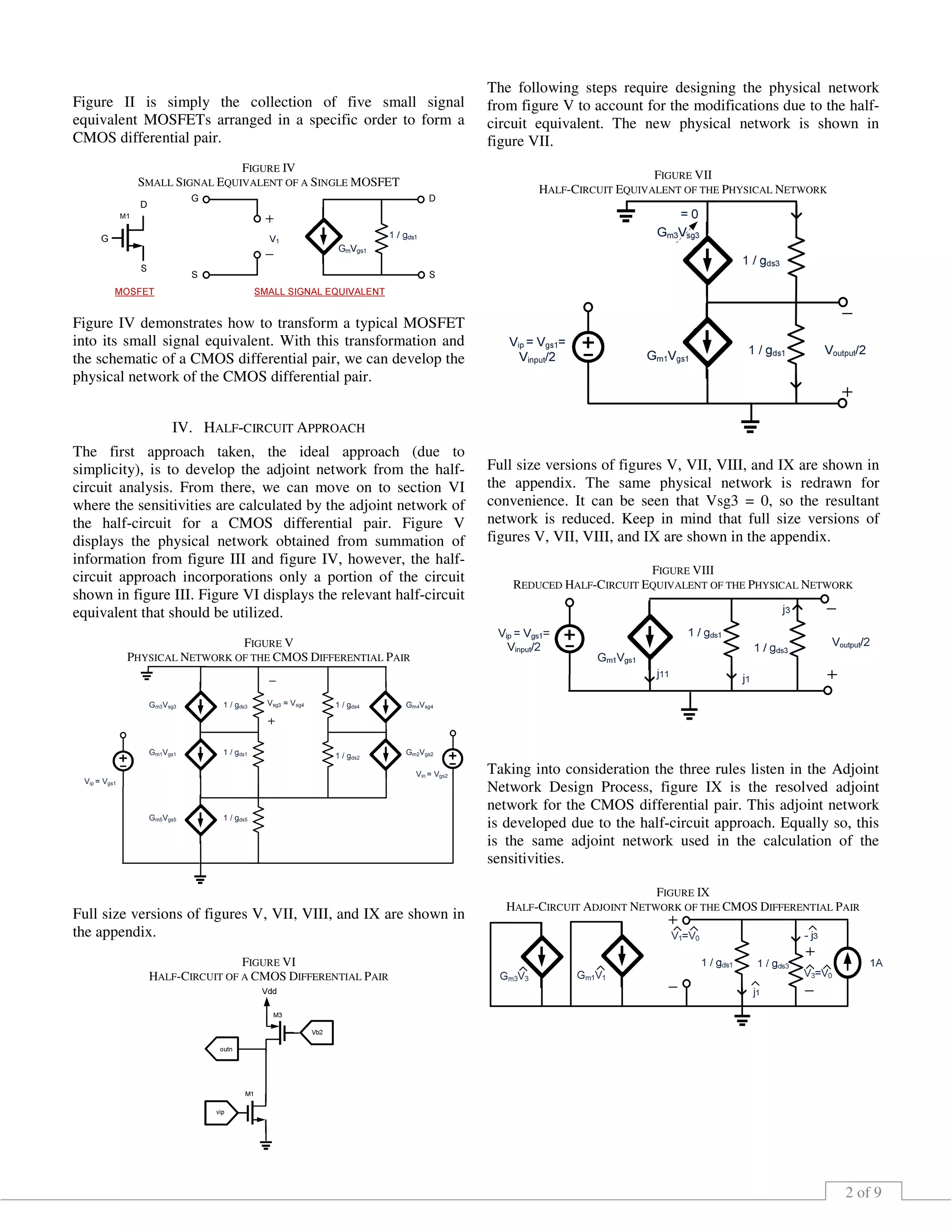 Adjoint Network Analysis of a CMOS Differential Pair | PDF