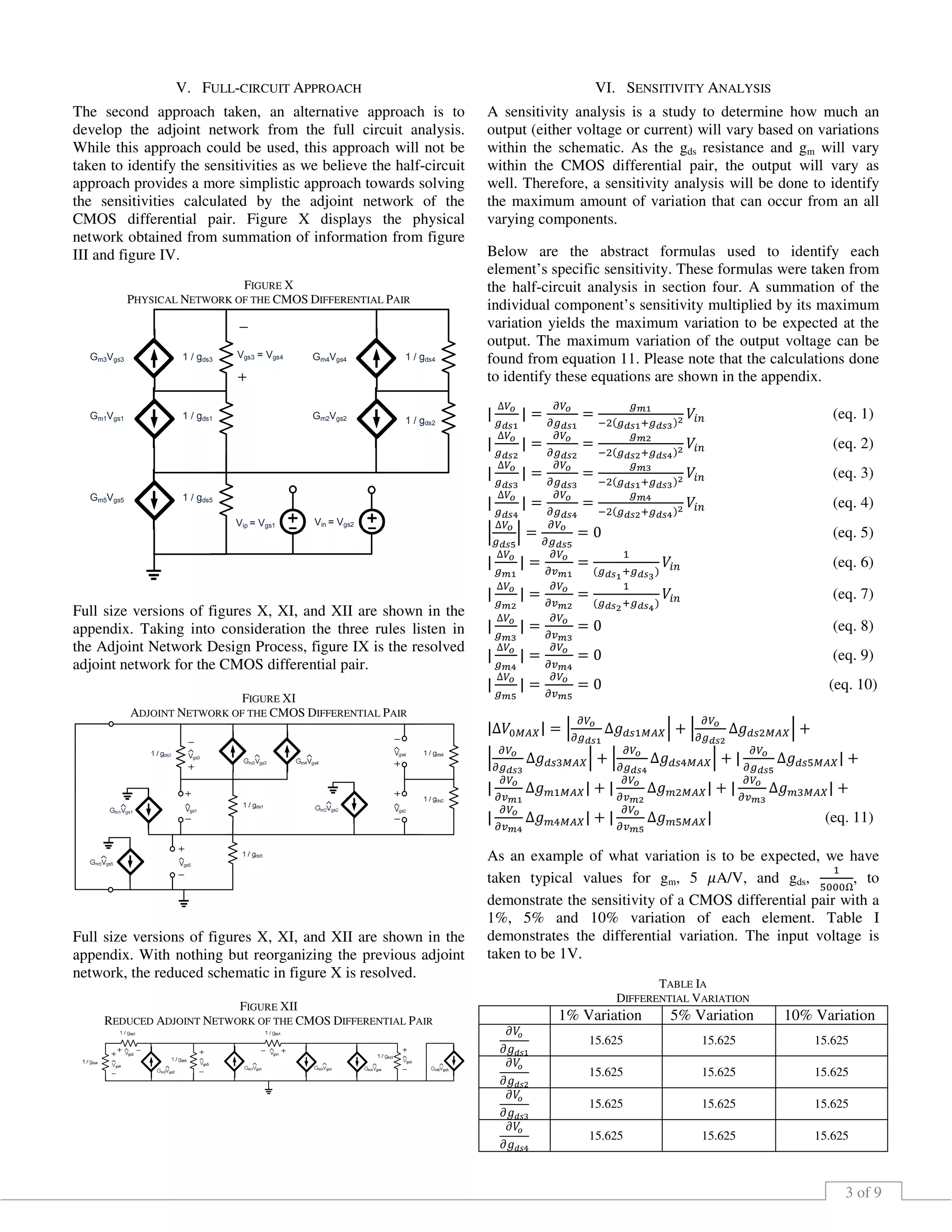 Adjoint Network Analysis of a CMOS Differential Pair | PDF