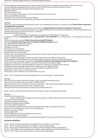 CV_Summary | DOC | Business I.T. | Business