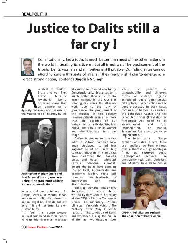 Justice to Dalits | PDF