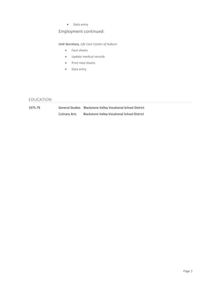 Barbara King resume | PDF