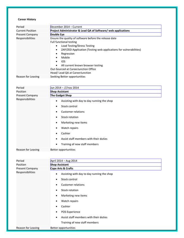 Matthew Stuart CV | DOC | Resume Writing and Advice | Job Search