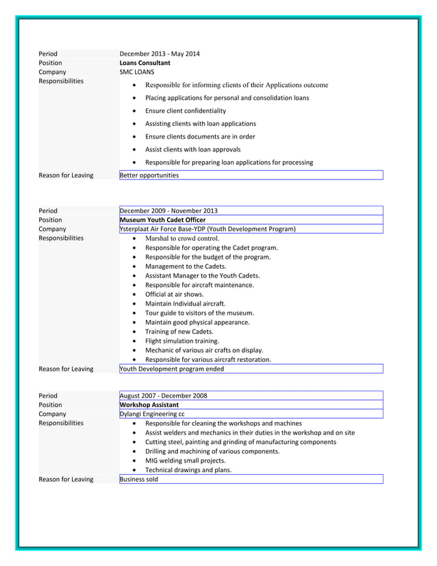 Matthew Stuart CV | DOC | Resume Writing and Advice | Job Search