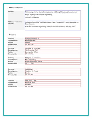 Matthew Stuart CV | DOC