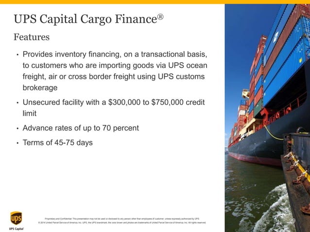 UPS Capital Capabilities Presentation | PPT