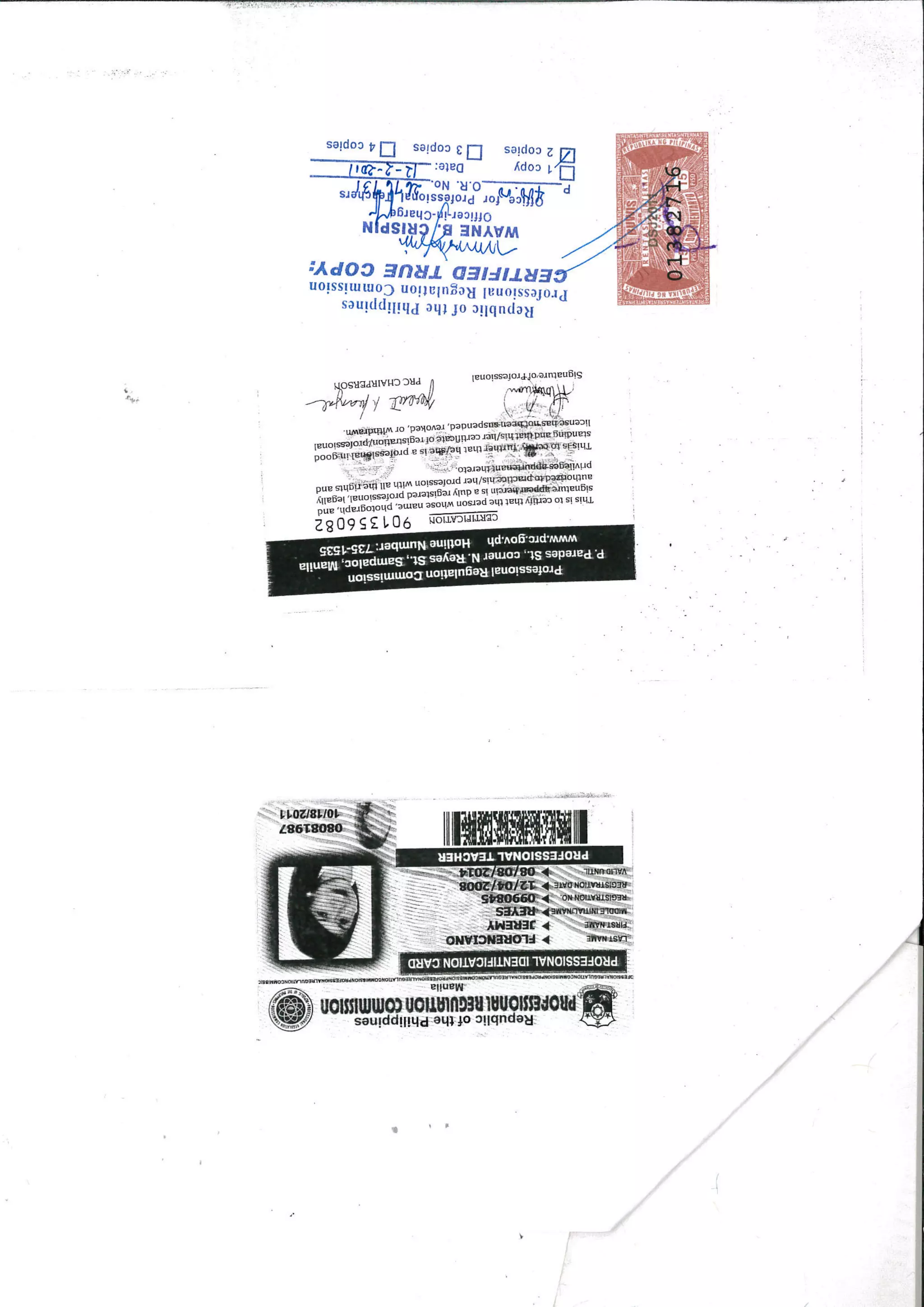 professional identification card | PDF