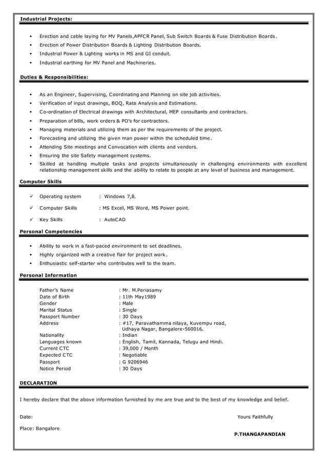 MEP - QS-Engineer - | DOCX