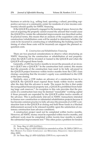 E Usinger - Using NMTCs to Finance Commercial Real Estate (ABA Journal ...