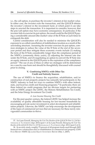 E Usinger - Using NMTCs to Finance Commercial Real Estate (ABA Journal ...