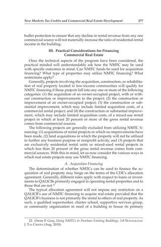 E Usinger - Using NMTCs to Finance Commercial Real Estate (ABA Journal ...