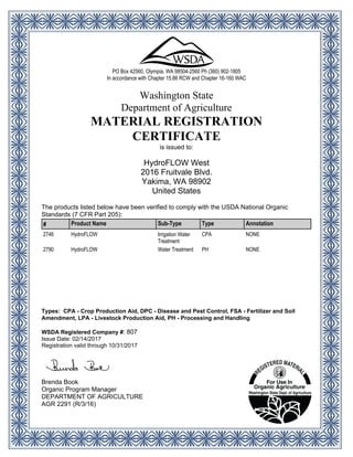 Report_WSDA_MaterialRegistrationCertificate_Certificate | PDF