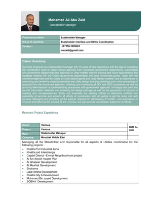 Mohamed Abuzaid CV | PDF