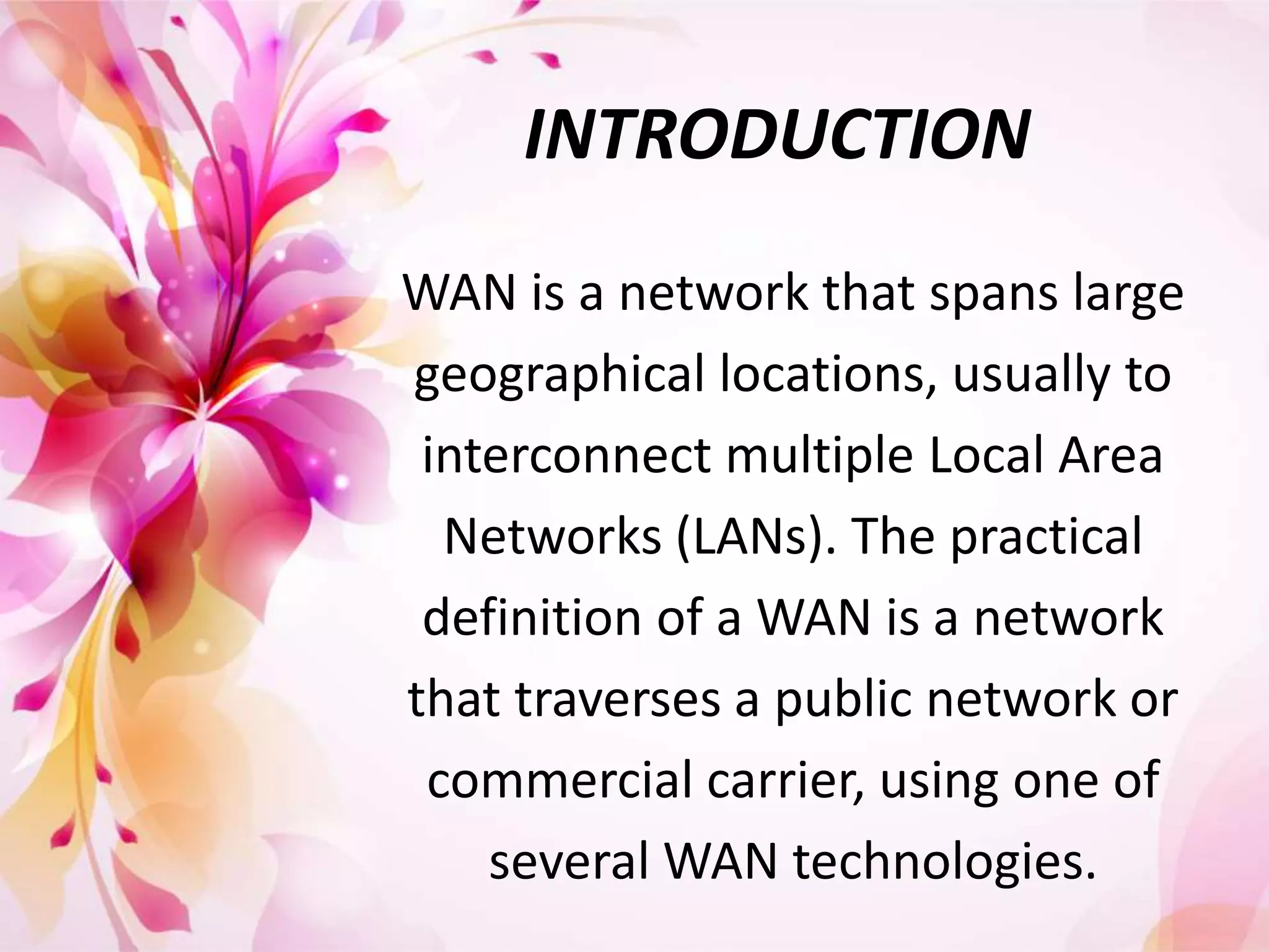 Wide Area Networking | PPTX