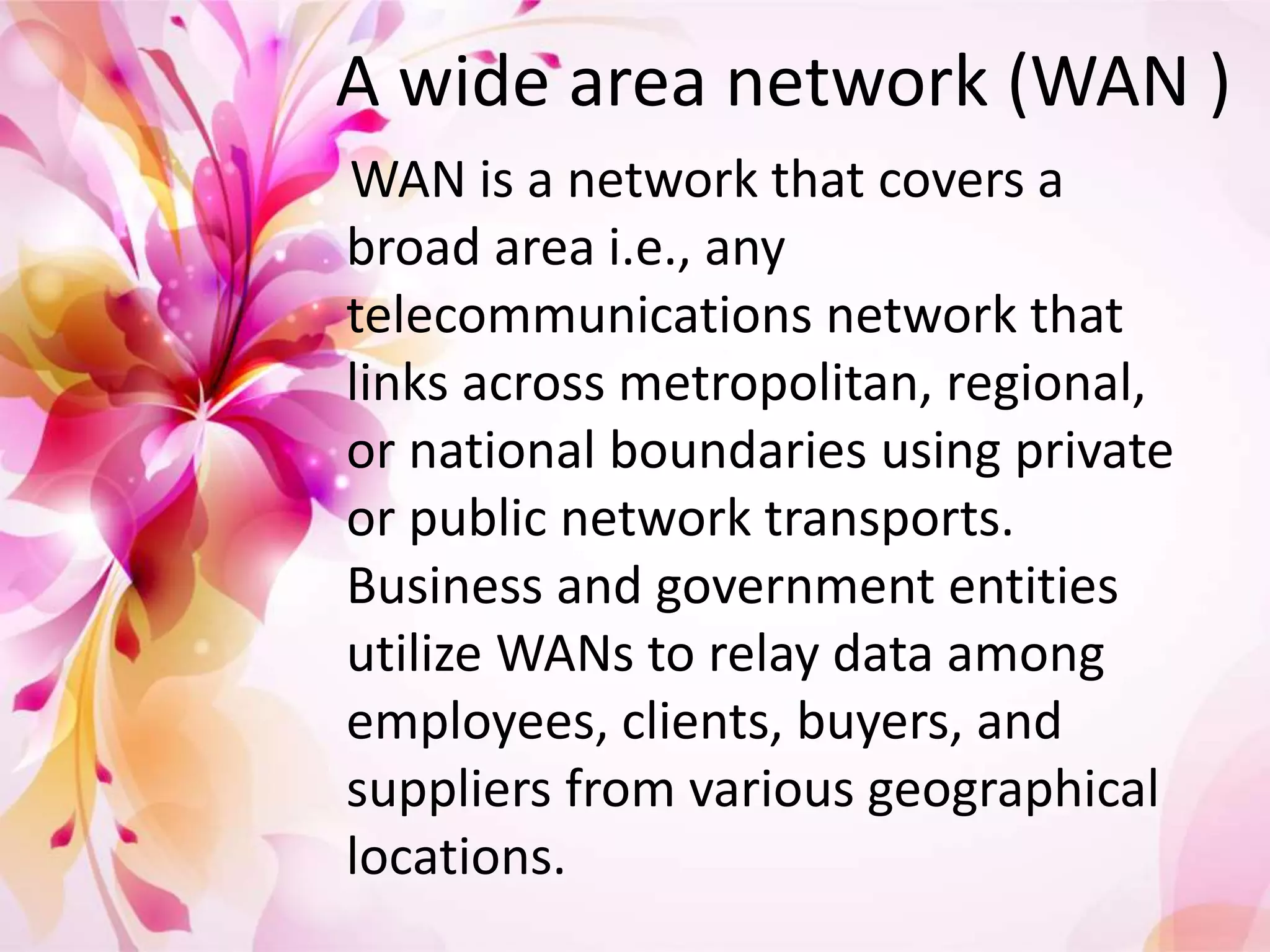 Wide Area Networking | PPTX