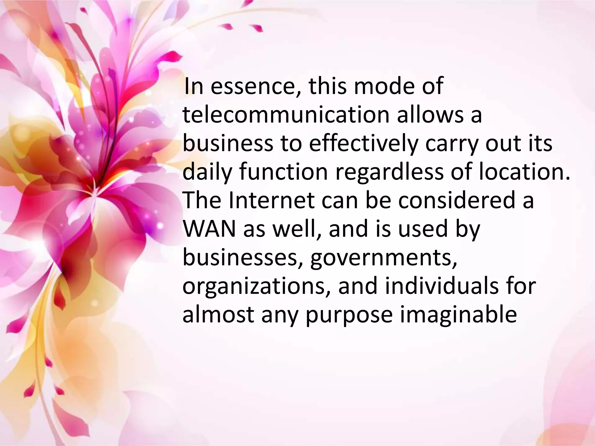 Wide Area Networking | PPTX