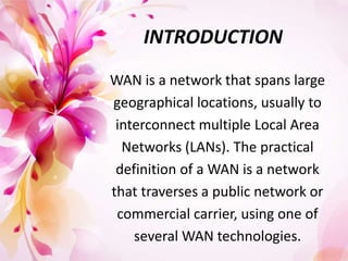 Wide Area Networking | PPTX
