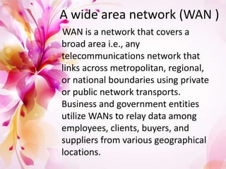Wide Area Networking | PPTX