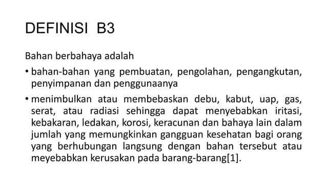 B3 klasifikasi & penyimpanannya | PPTX