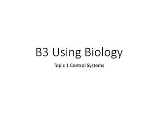 B3 revision powerpoint | PPTX