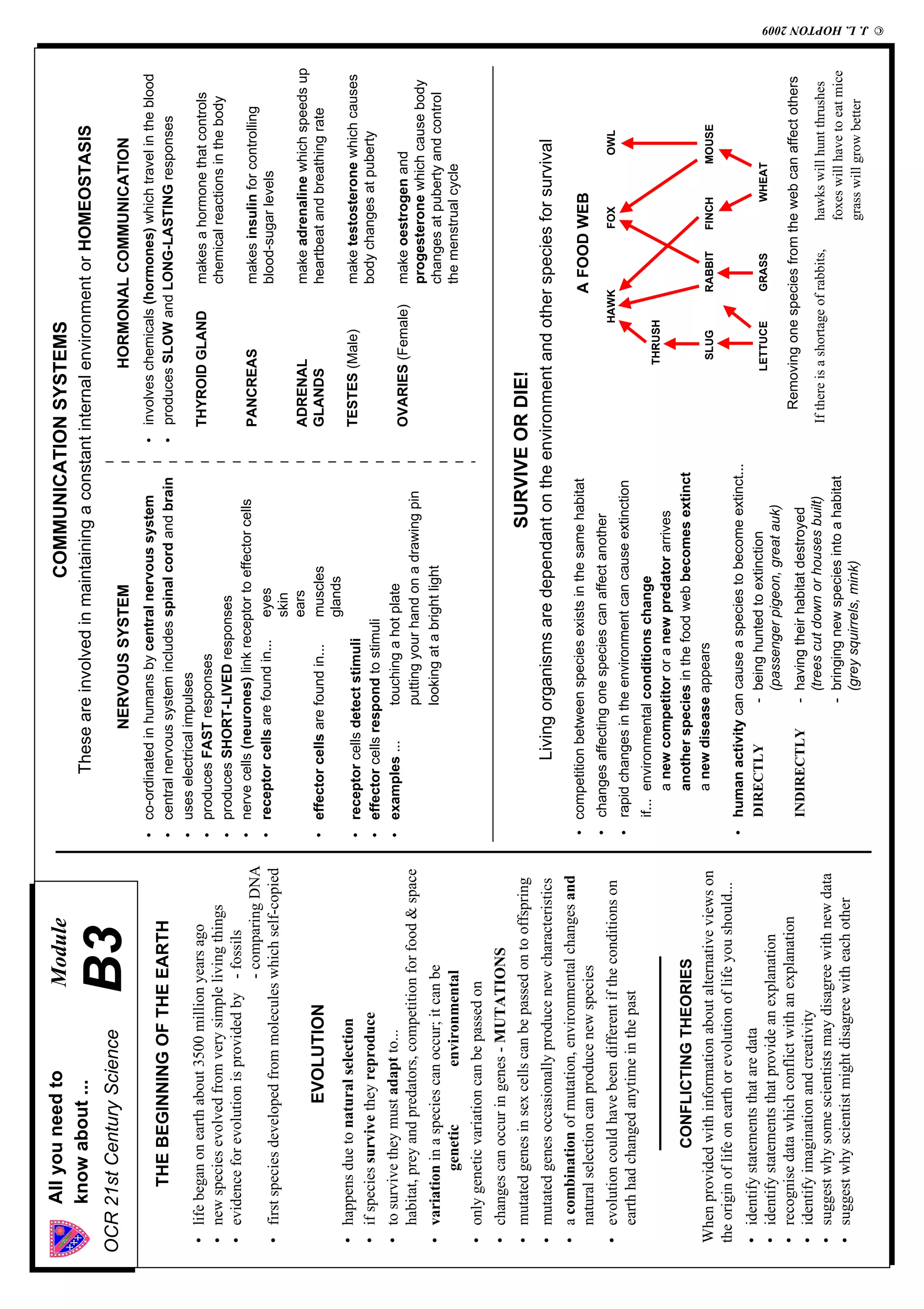 B3 summary sheet | PDF
