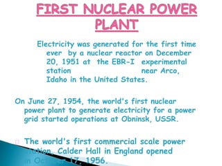 thermal and nuclear power plant | PPTX