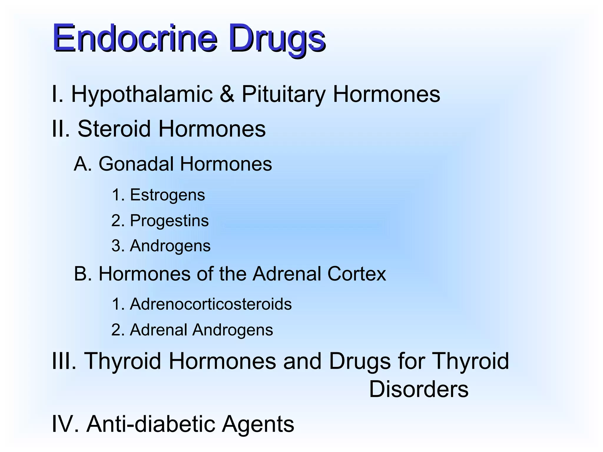 Endocrine drugs | PPT