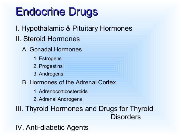 Endocrine drugs