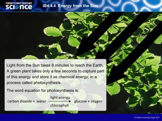 OCR-B4 04 energy from the sun | PPT