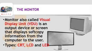 Parts of a Computer and Technology Tools (B4.1.1.1.1) | PPTX | Data ...