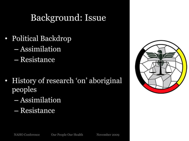 “Authentic” Research Relationships to Improve Aboriginal Health? | PPT