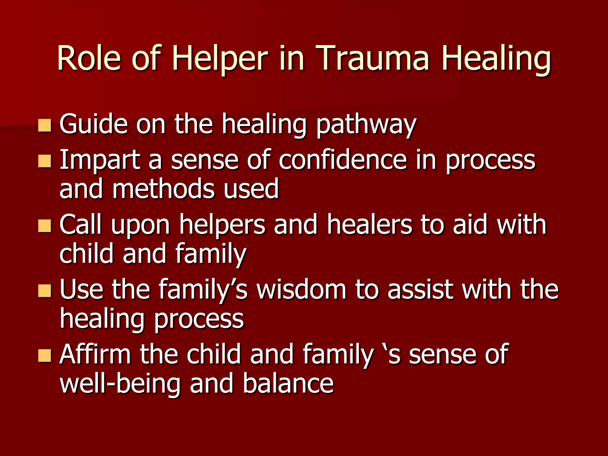 The Treatment of Intergenerational Trauma, Resiliency in First Nation ...