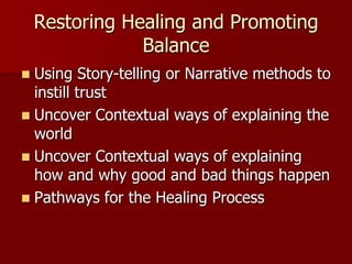 The Treatment of Intergenerational Trauma, Resiliency in First Nation ...