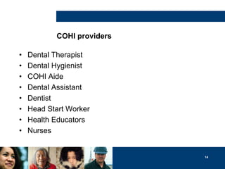 Children’s OralHealth Initiative (COHI) Overview | PPT
