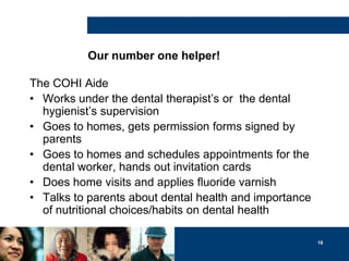 Children’s OralHealth Initiative (COHI) Overview | PPT
