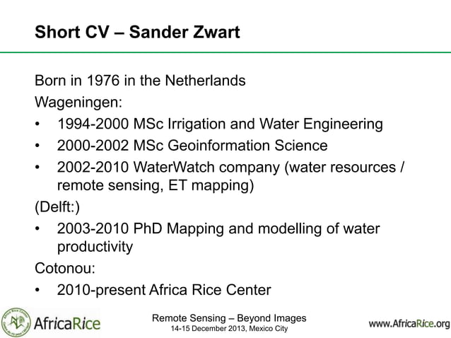 Mapping rice in Africa and assessing the potential for development | PPTX | Africa Travel ...