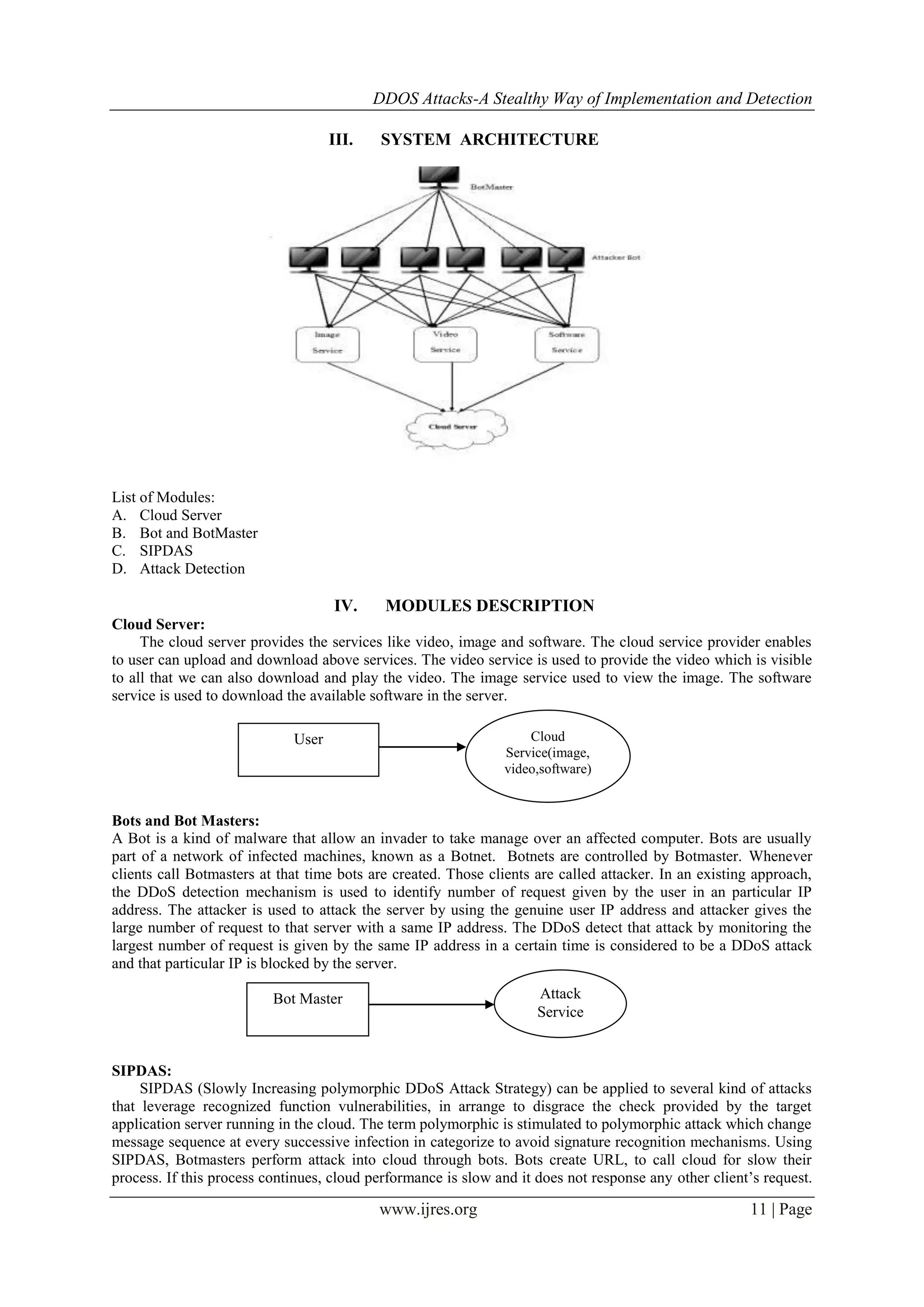 DDOS Attacks-A Stealthy Way of Implementation and Detection | PDF