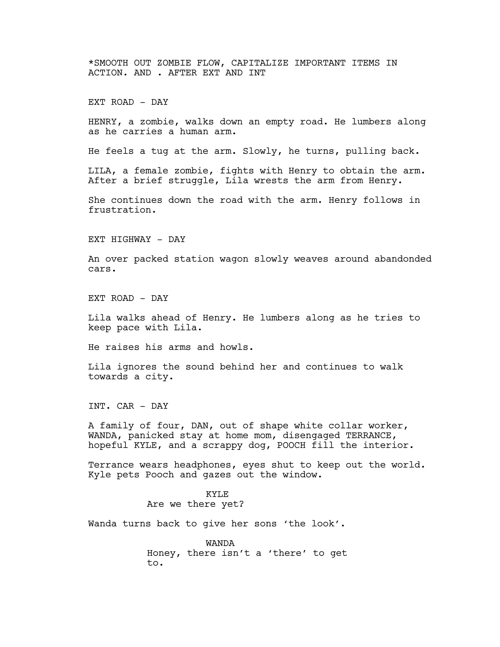 The Zombie's Apocalypse writing sample | PDF | Dogs | Pets