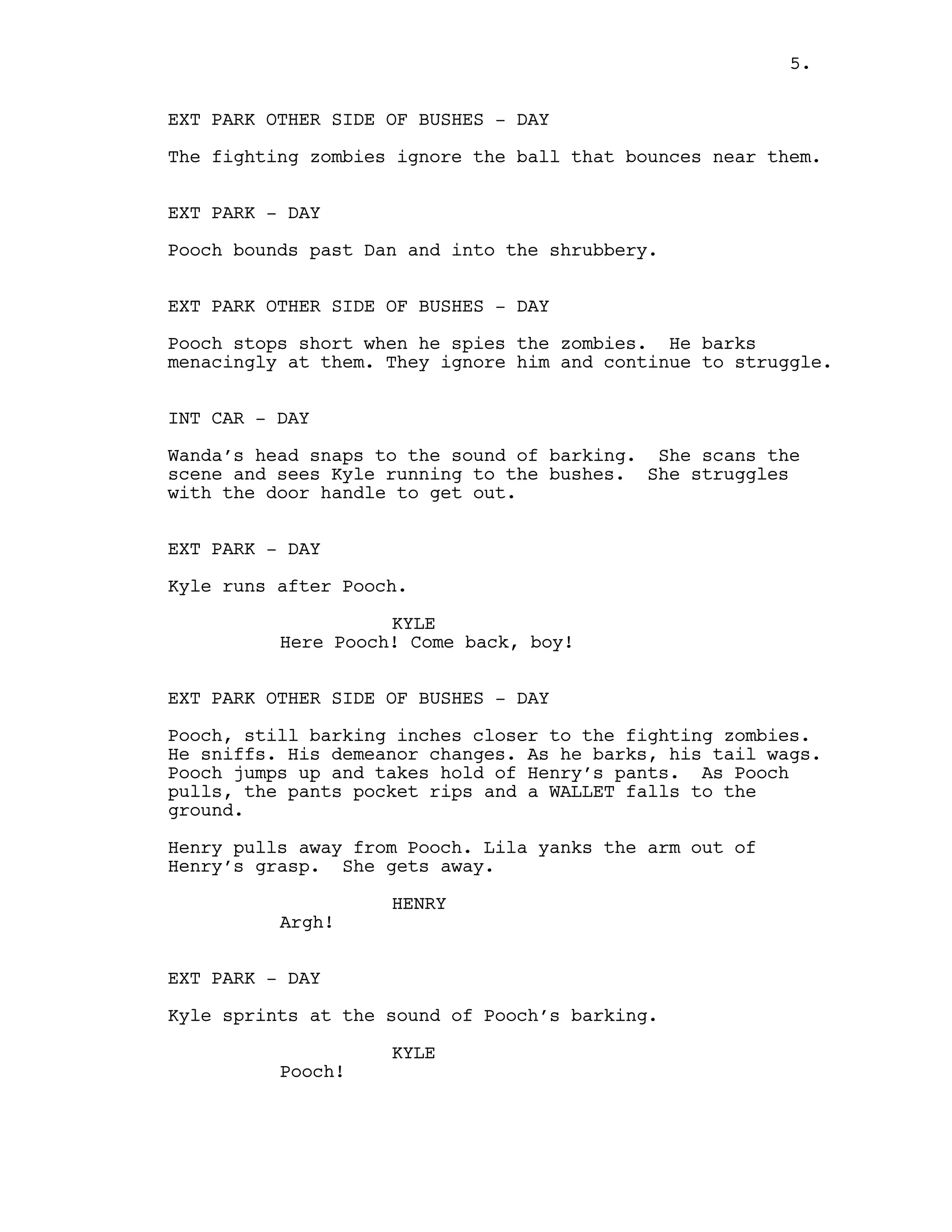 The Zombie's Apocalypse writing sample | PDF | Dogs | Pets