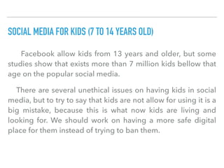 SOCIAL MEDIA FOR KIDS | PDF
