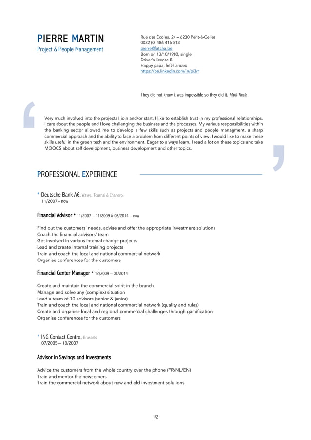 CV Pierre MARTIN EN | PDF