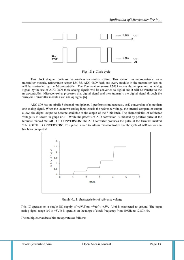 Application of Microcontroller in Transmitter Section of Wireless System | PDF