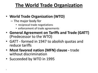 B416 The Evolution Of Global Economies Lecture 6 International Trade ...