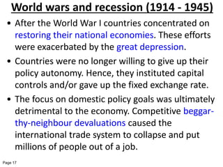 B416 The Evolution Of Global Economies Lecture 8 Political & Economical ...