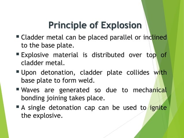 EXPLOSION / EXPLOSIVE WELDING | PPTX