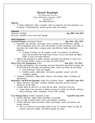Martell Resume New version | PDF